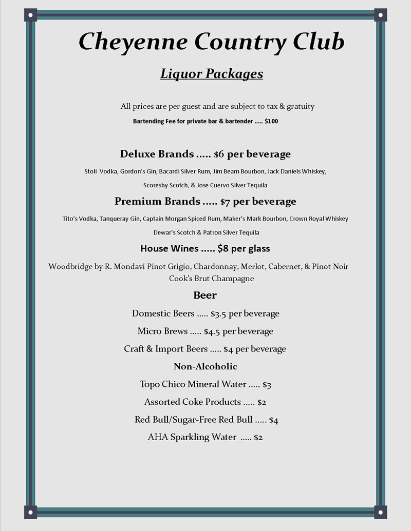 Banquet - Cheyenne Country Club