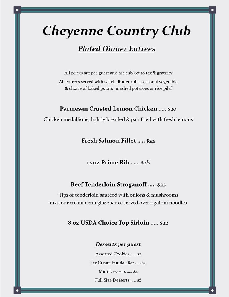 Banquet - Cheyenne Country Club