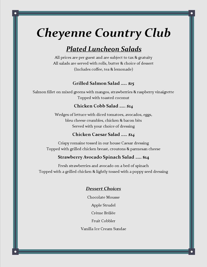 Banquet - Cheyenne Country Club